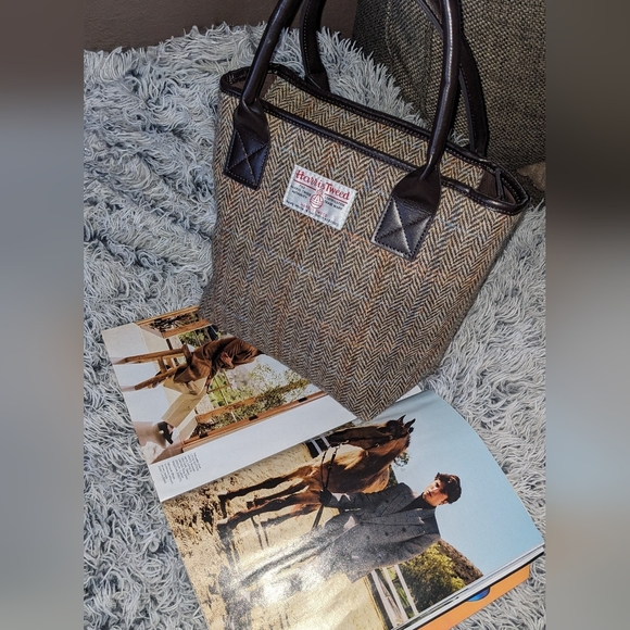Harris Tweed | Bags | Harris Tweed Brown And Tan Womens Tote Bag | Poshmark